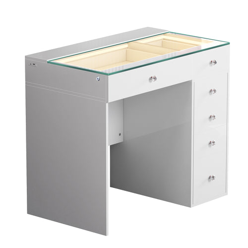 VANITII Stunning Vanity Desks: Sleek Designs, Led Lights, & Storage Drawers